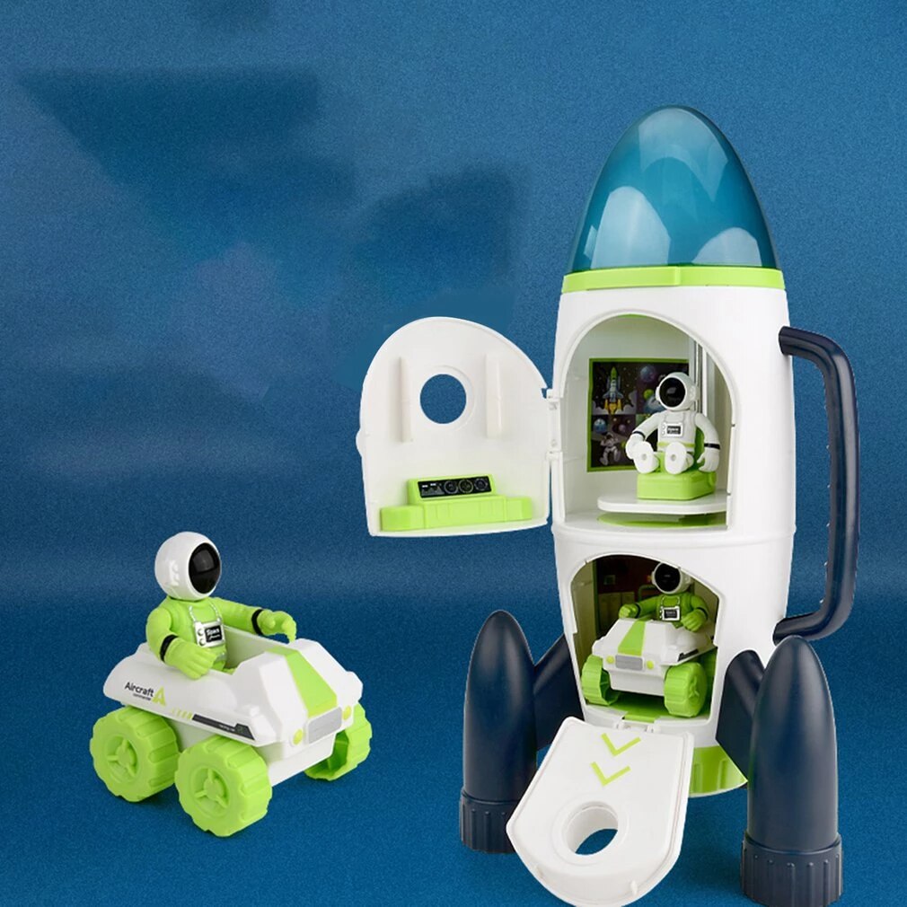 Set de joaca M-Toys Nava Spatiala cu lumini si sunete, 3 piese - eMAG.ro