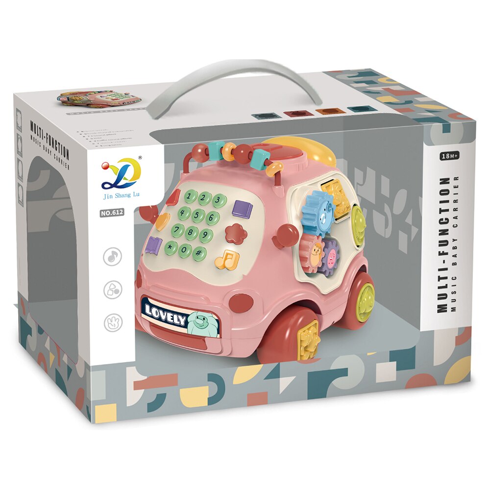 Jucarie Mappy Cartoon Car cu lumini si sunete, roz - eMAG.ro