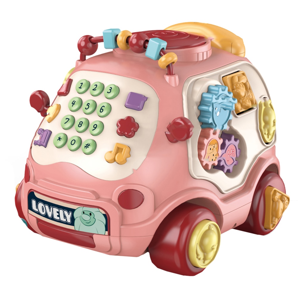 Jucarie Mappy Cartoon Car cu lumini si sunete, roz - eMAG.ro