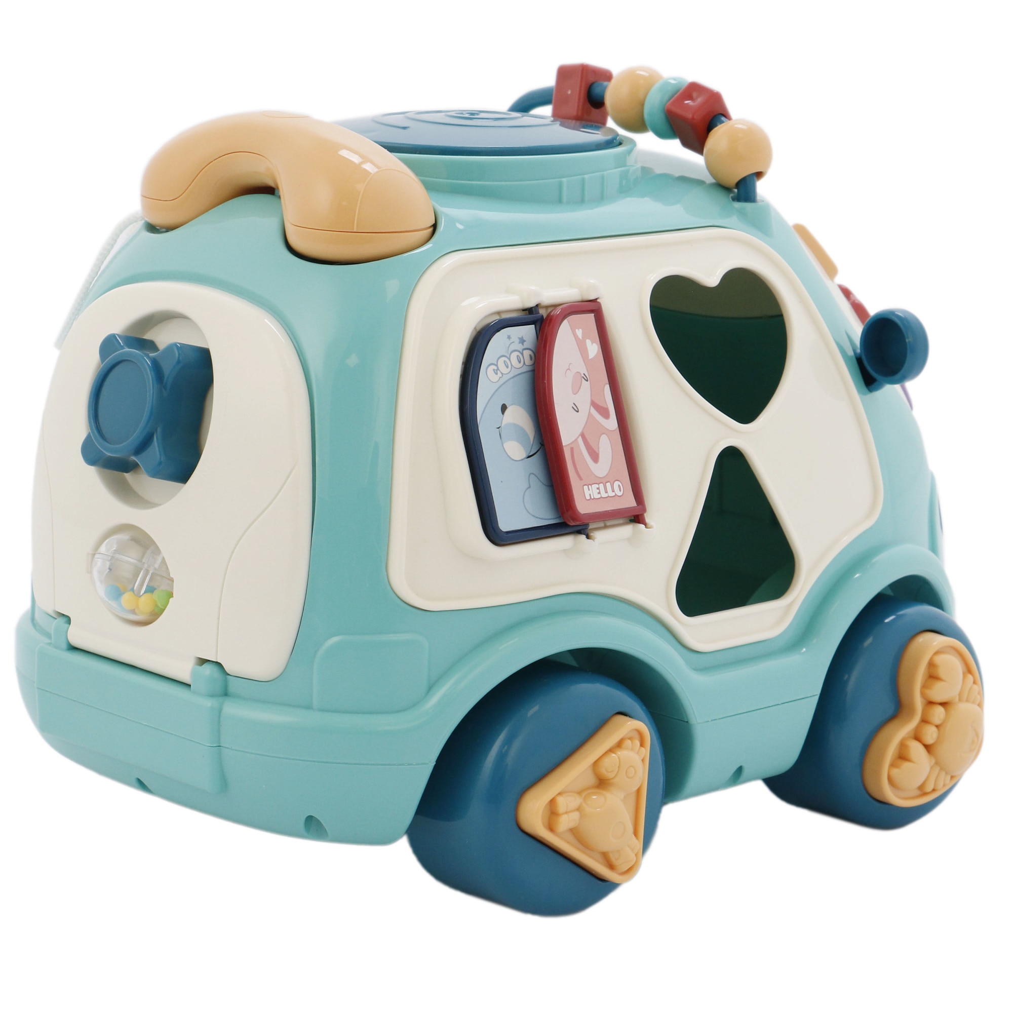 Jucarie Mappy Cartoon Car cu lumini si sunete, verde - eMAG.ro