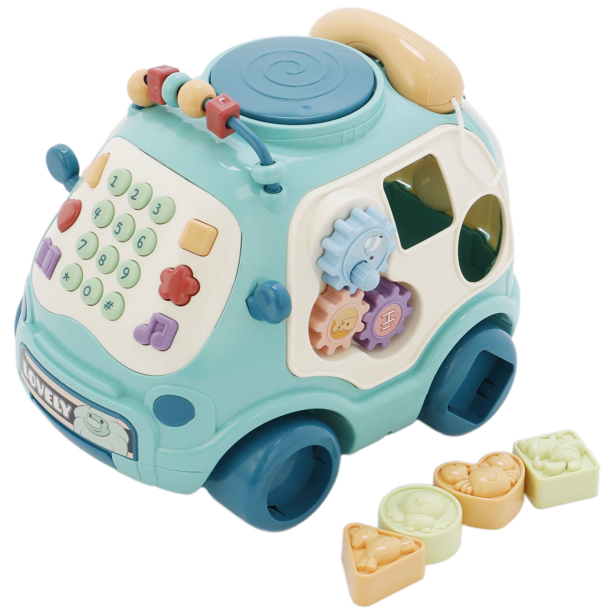 Jucarie Mappy Cartoon Car cu lumini si sunete, verde - eMAG.ro