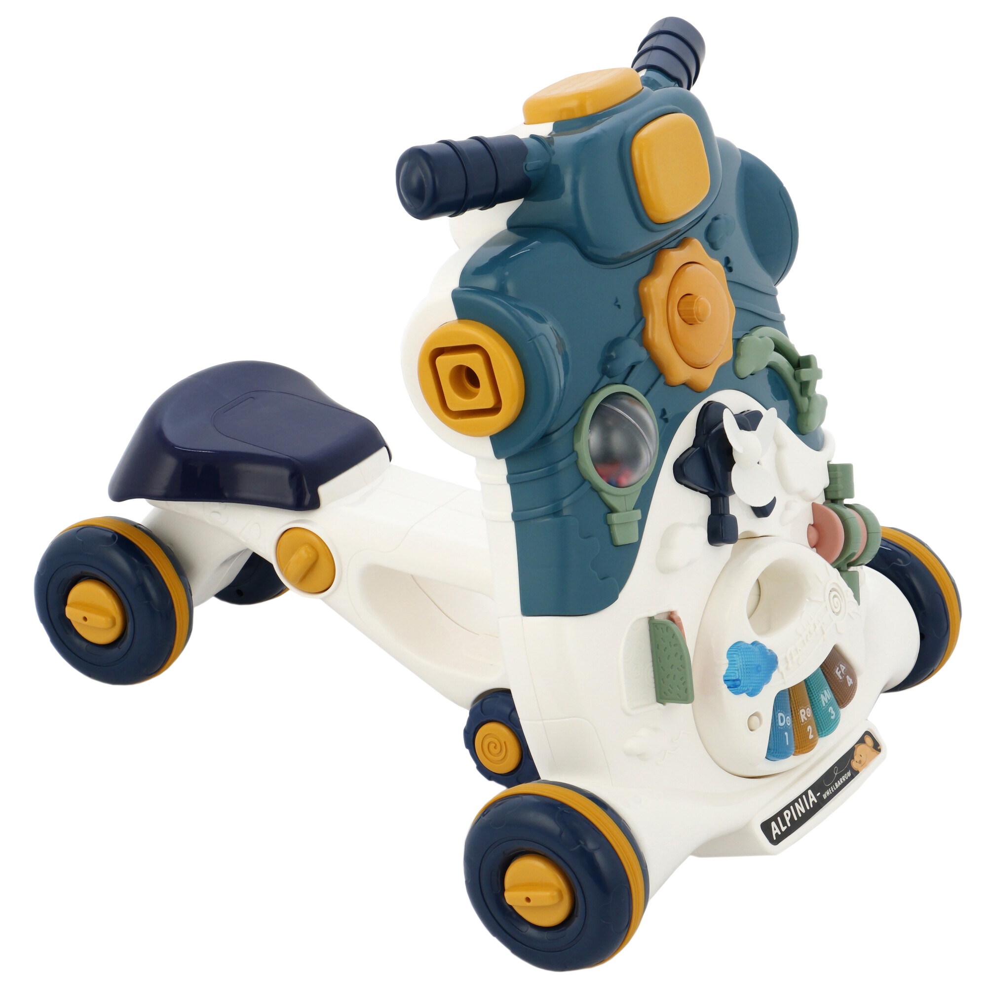 Antepremergator Mappy 2 in 1, convertibil, cu lumini si sunete, turcoaz ...