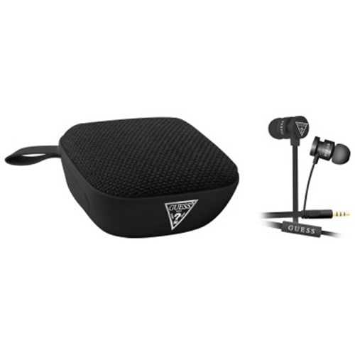 Set casti si boxa Guess Bundle Pack, Negru - eMAG.ro