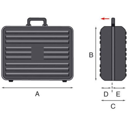 Troler pentru scule din polipropilena, GT Line BOXER WH PTS, 430 x 320 ...