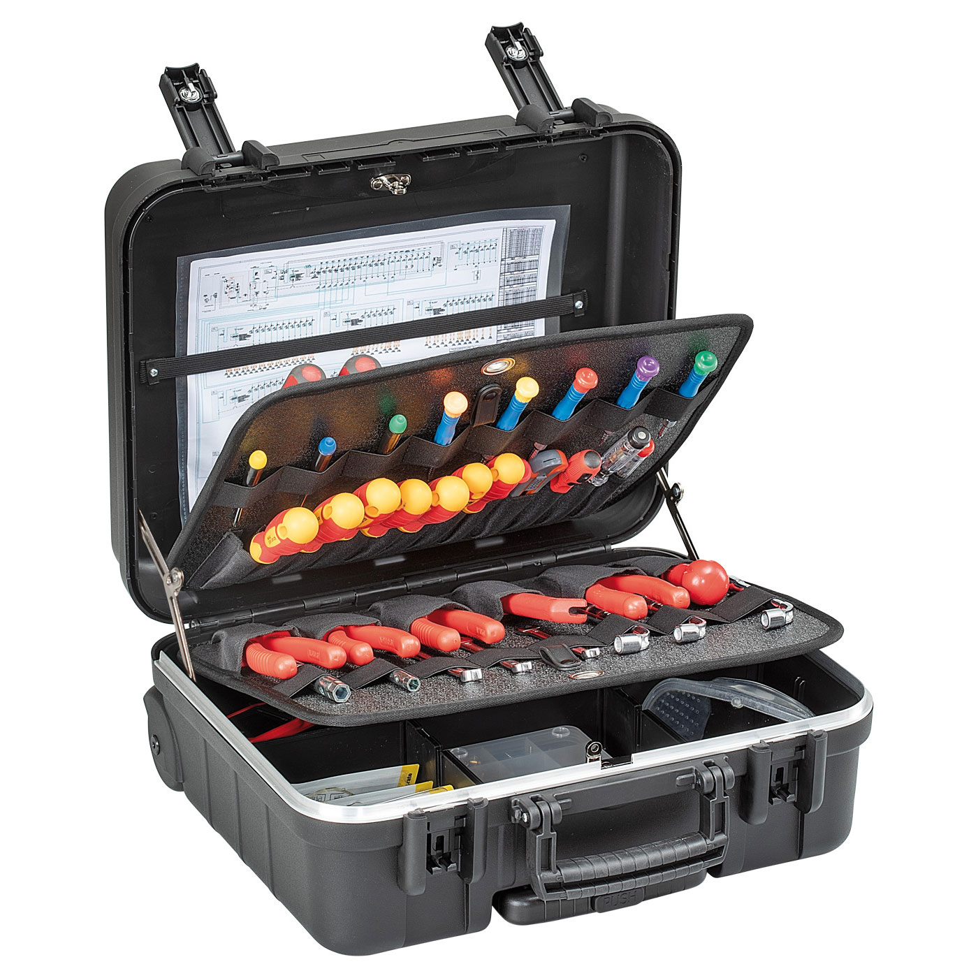 Troler pentru scule din polipropilena, GT Line BOXER WH PTS, 430 x 320 ...