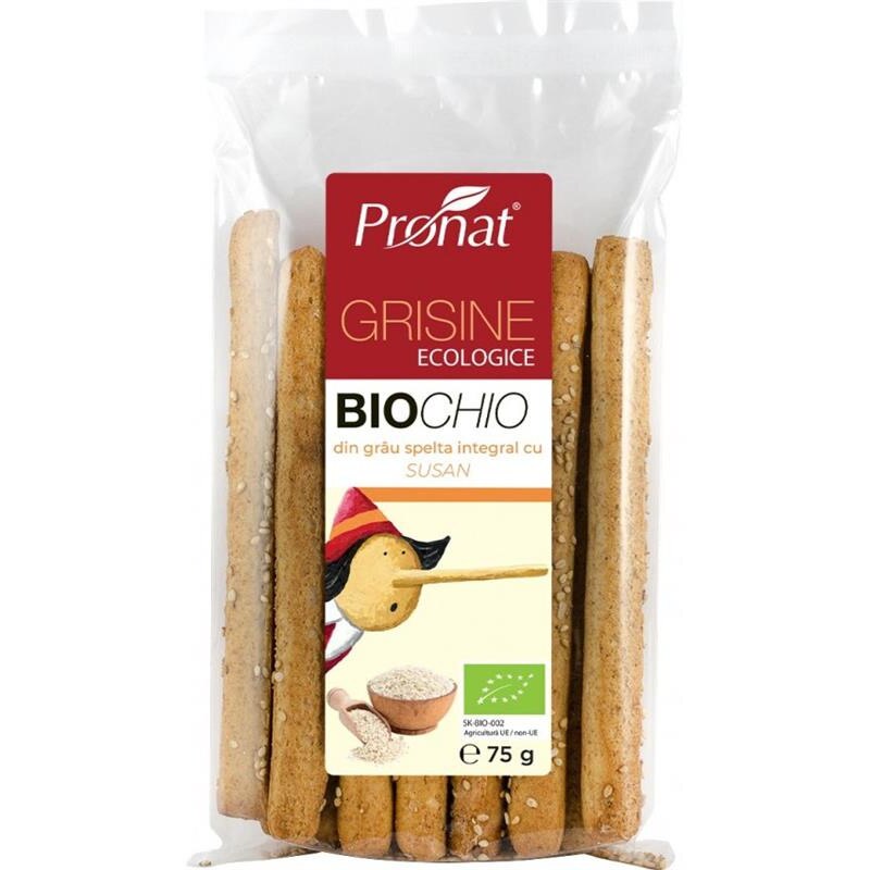 Grisine din Faina Integrala de Grau Spelta cu Susan 75 grame Pronat ...