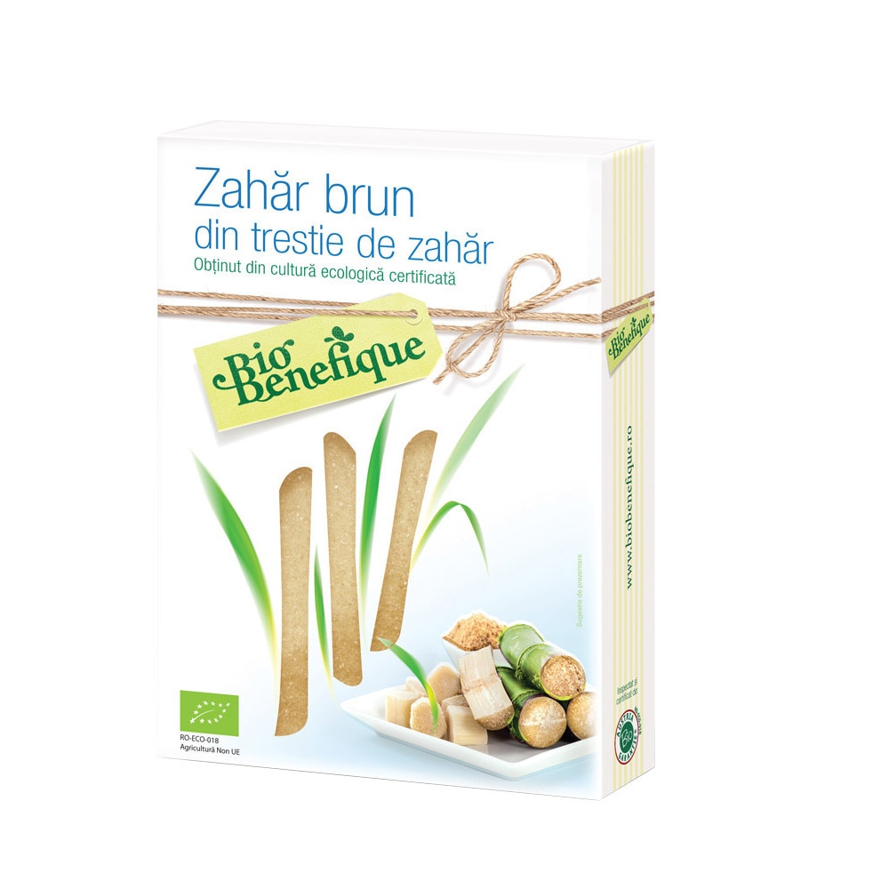 Zahar brun bio, BioBenefique, 400g - eMAG.ro