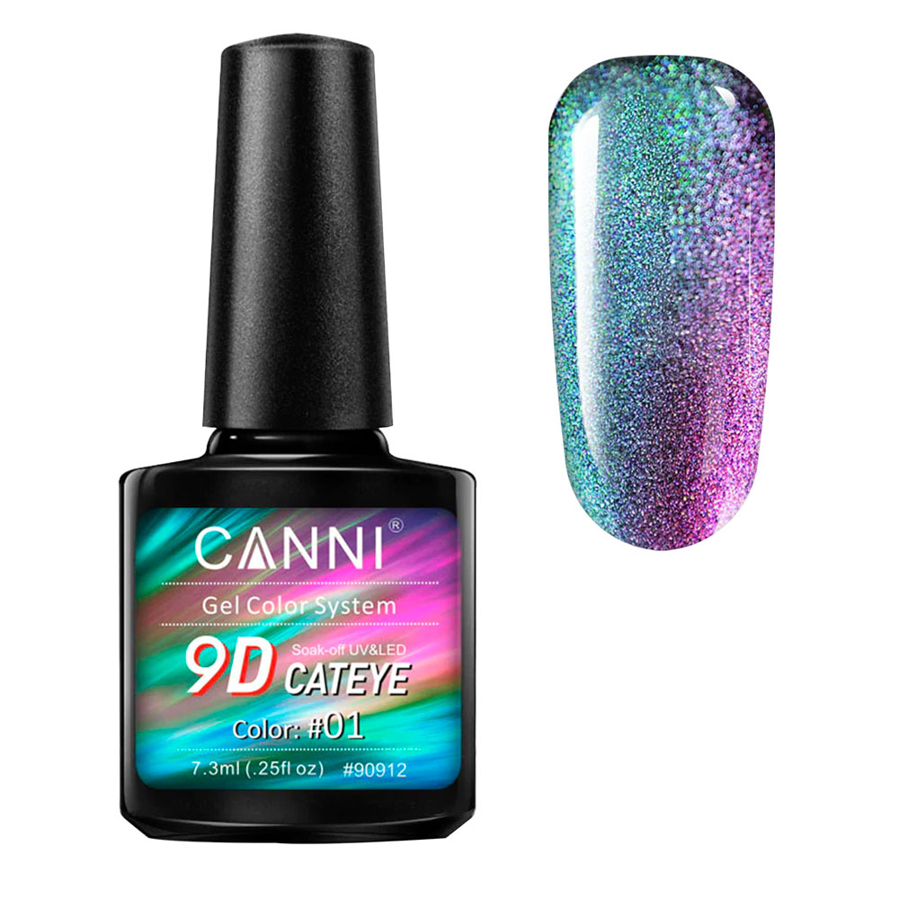 Oja semipermanenta Canni, 9D Cat Eye, 7.3 ml, nuanta 01 - eMAG.ro