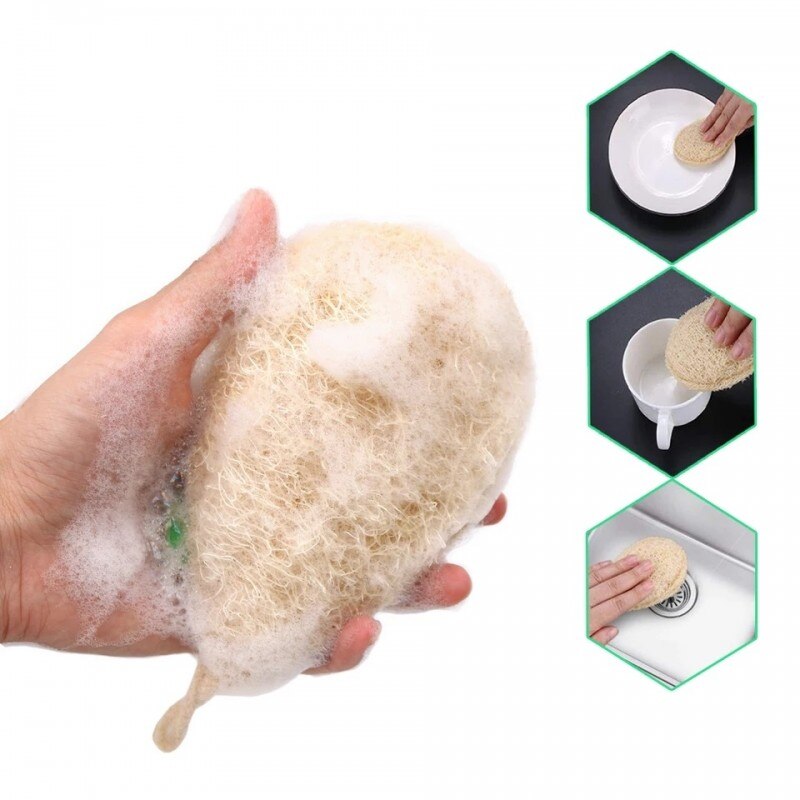 Burete natural, din lufa, forma picatura, pentru bucatarie - eMAG.ro