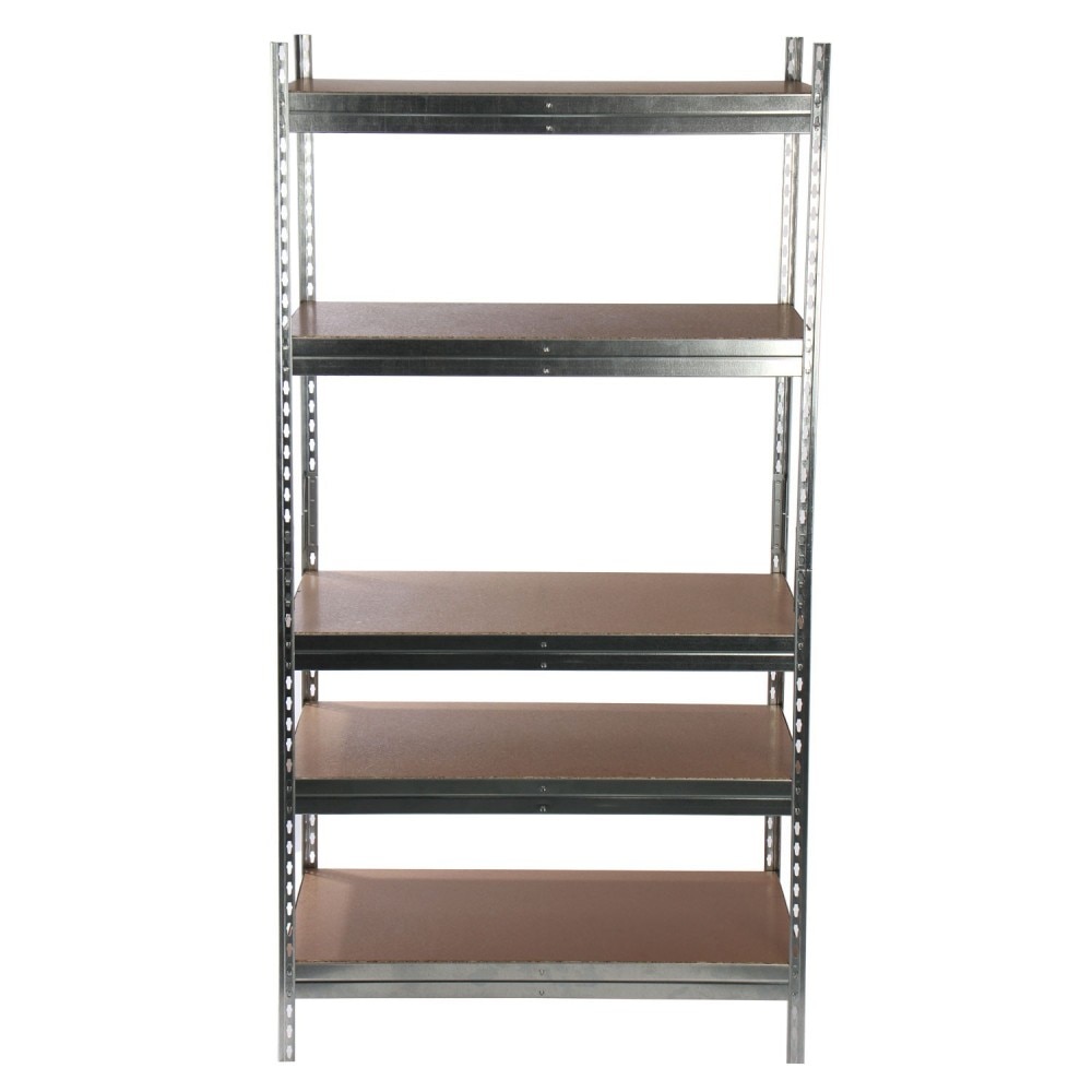 Raft metalic depozitare, 192 x 75 x 35 cm, gri, 175 kg/polita - eMAG.ro