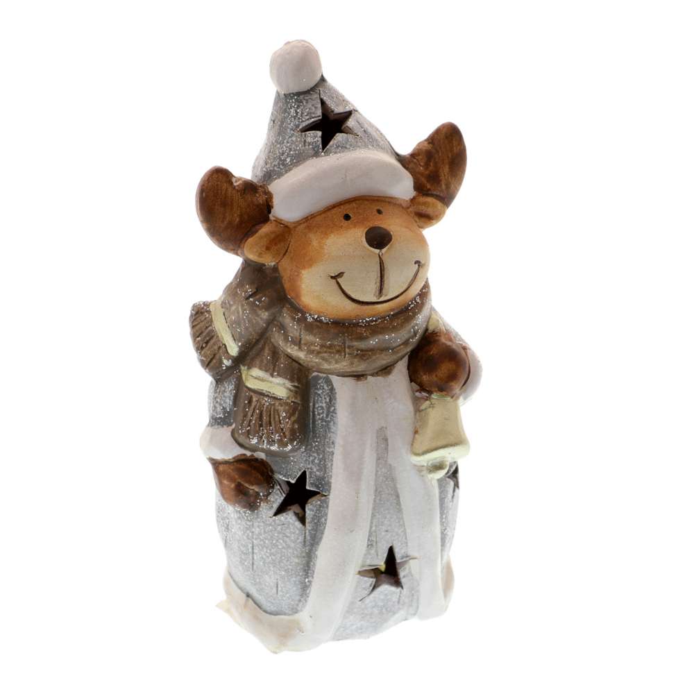 Figurina Ren Luminat Ceramica 16,5 cm - eMAG.ro