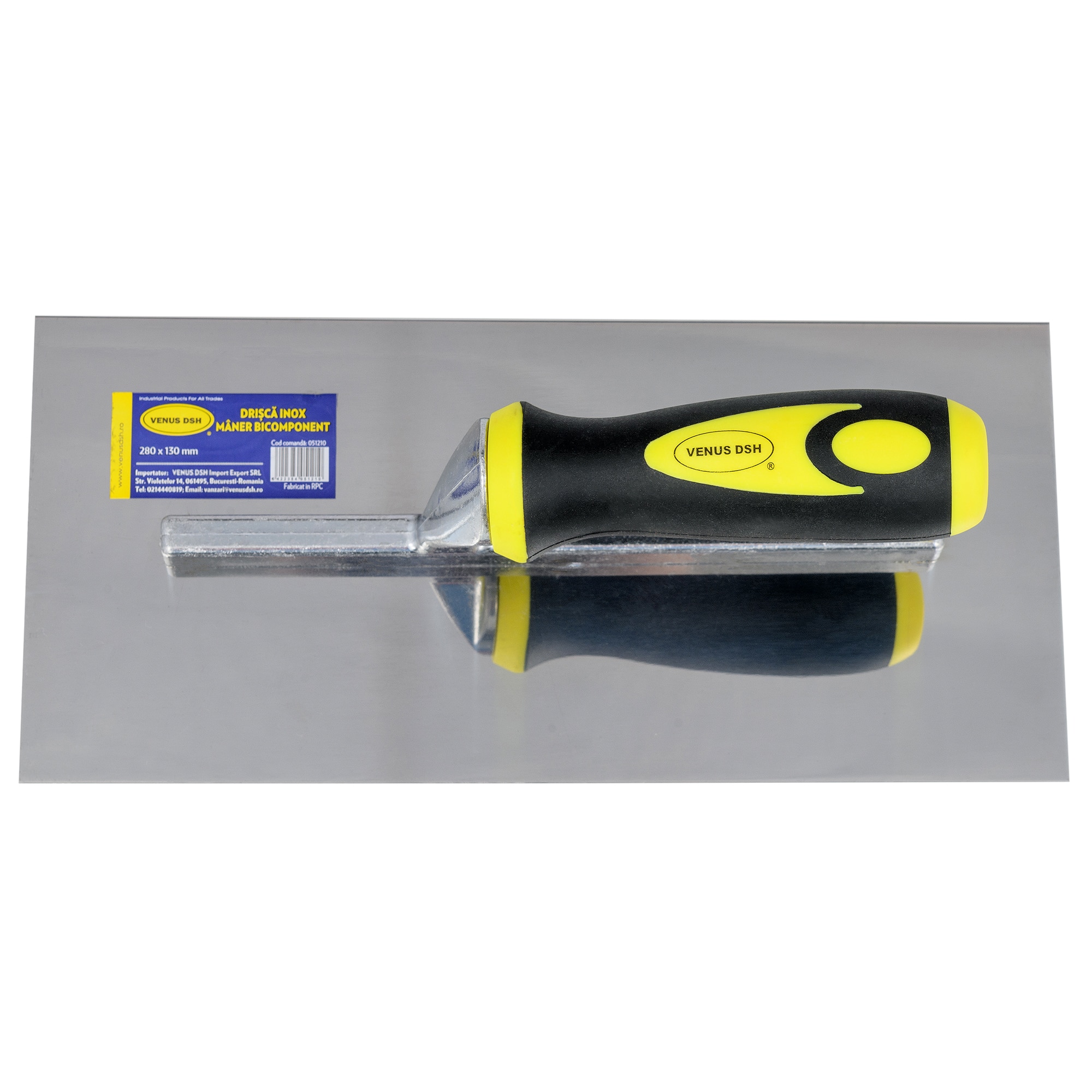 Gletiera inox profesionala, maner ergonomic, 280x130 mm - eMAG.ro