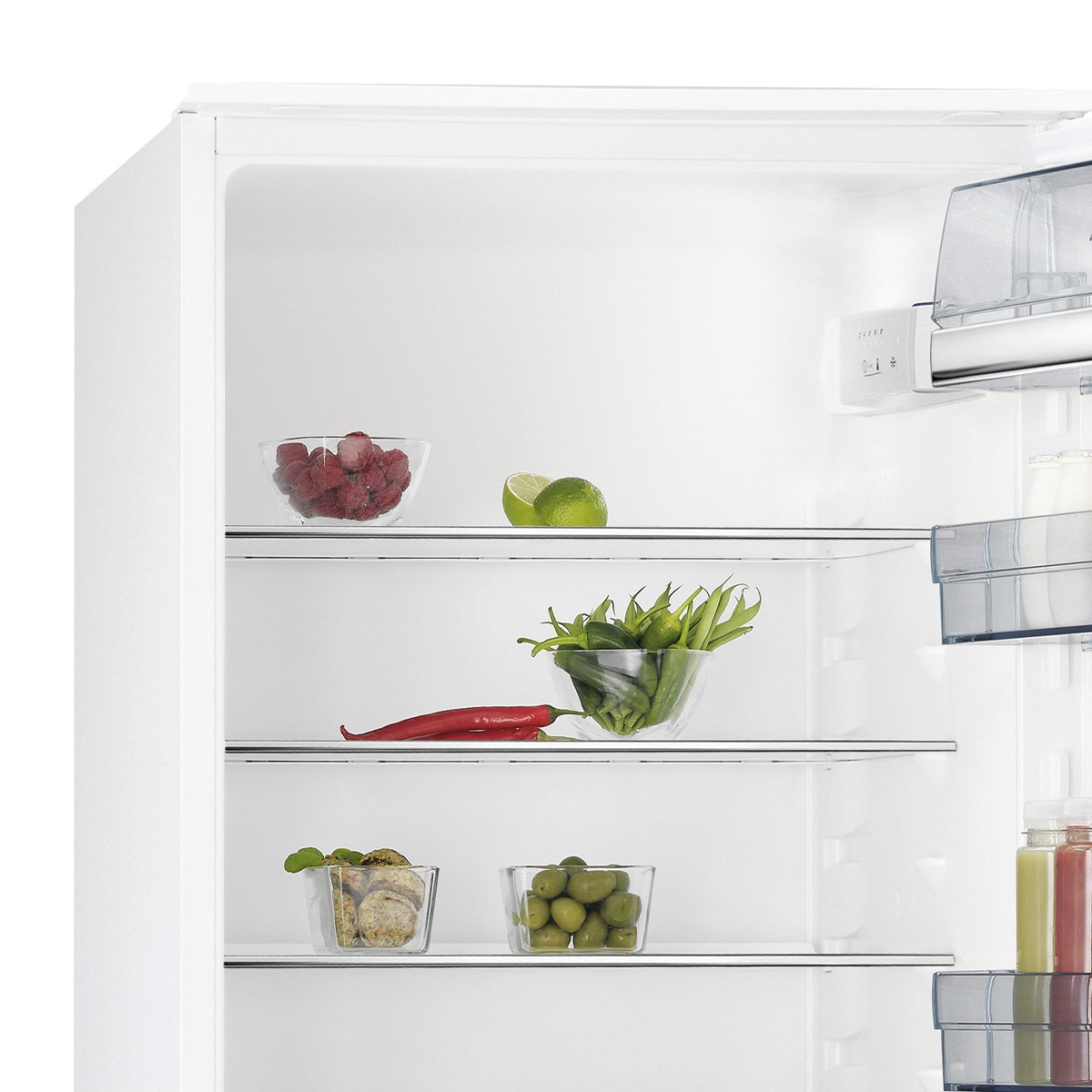 Хладилник с фризер за вграждане AEG SCB618F3LS, 267 л, Клас F, LowFrost ...