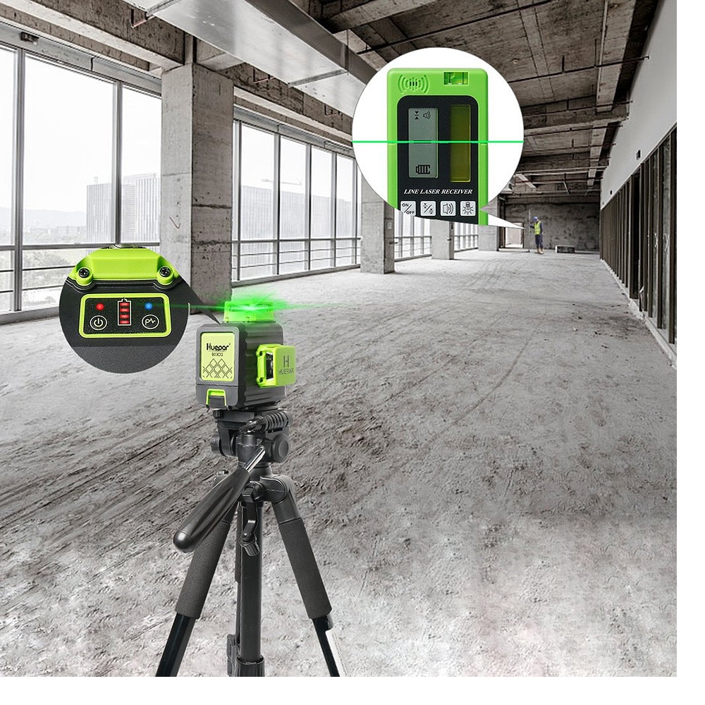 Huepar B03CG lézeres szintező 3D önszintezővel, lineáris lézer három ...