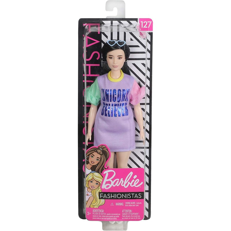 Papusa Barbie Fashionistas, Mattel, 30 cm, 3 ani+ - eMAG.ro