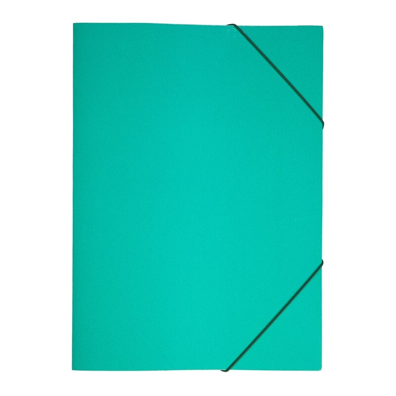 Folder, Carton, Cu banda elastica, Lac UV, 350 g/m2, Verde - eMAG.ro