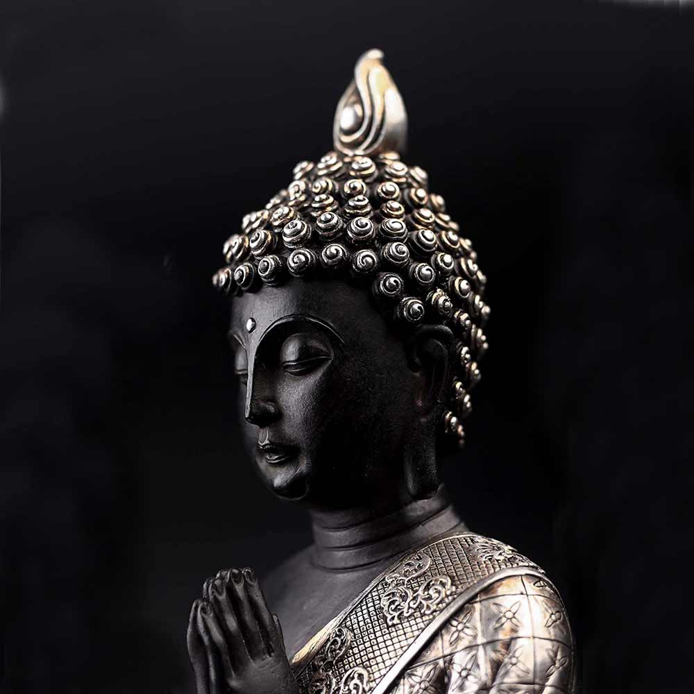 Statueta buddha in meditatie, simbol de decor preferat pentru energie ...