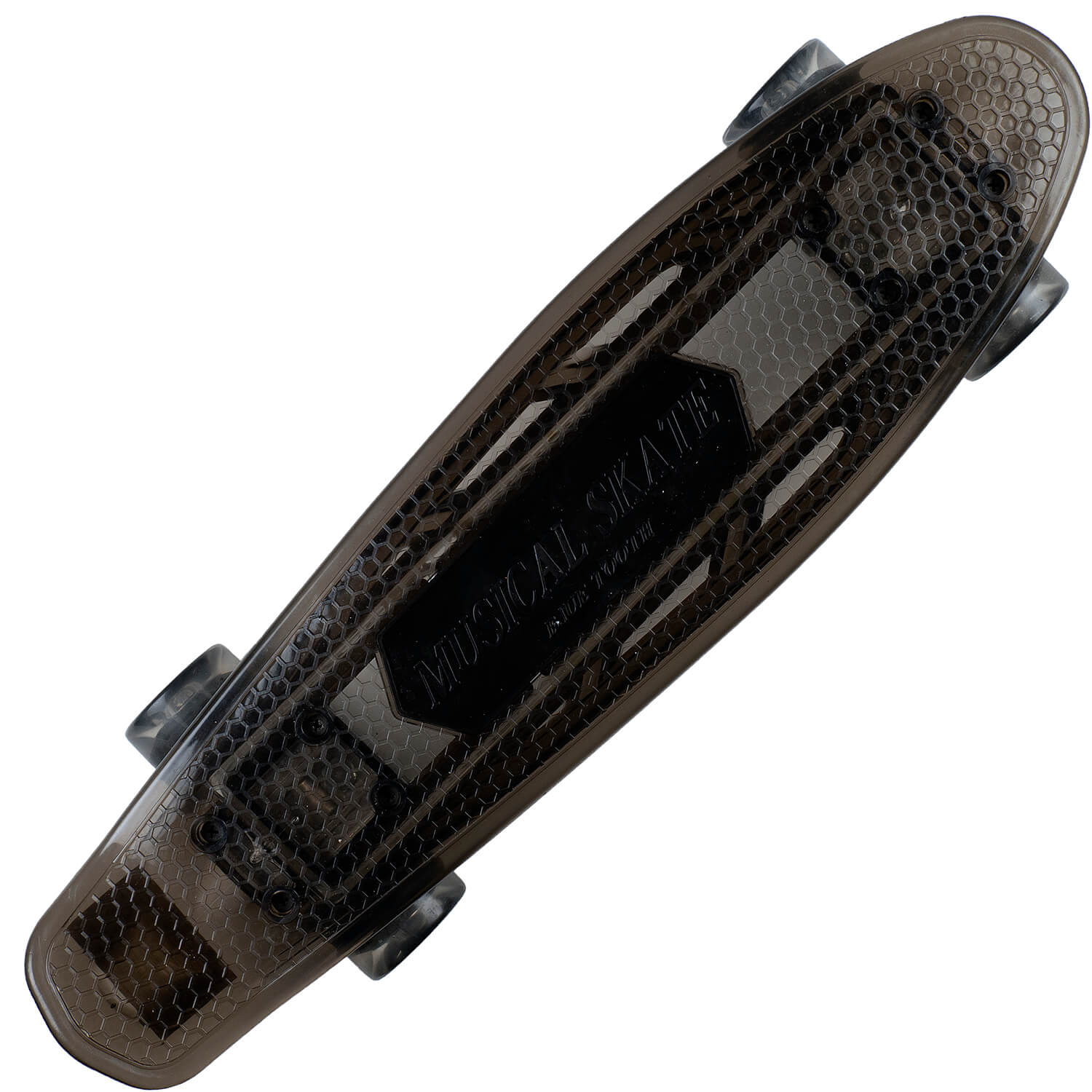 Skateboard Action One 22" cu bluetooth si roti luminoase, ABEC 7, negru ...