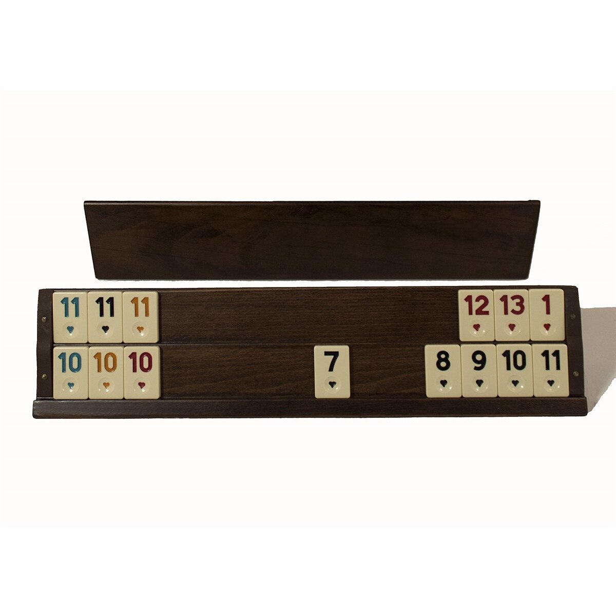 Joc rummy ,din lemn masiv cu insertii metalice 4710 - eMAG.ro