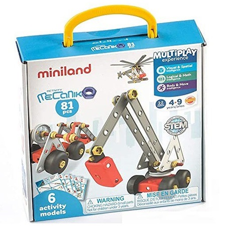Joc de constructii Activity Mecaniko 81 Miniland - eMAG.ro