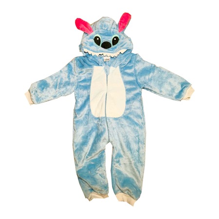 Combinezon costum iepuras albastru Stitch, 80 cm - eMAG.ro