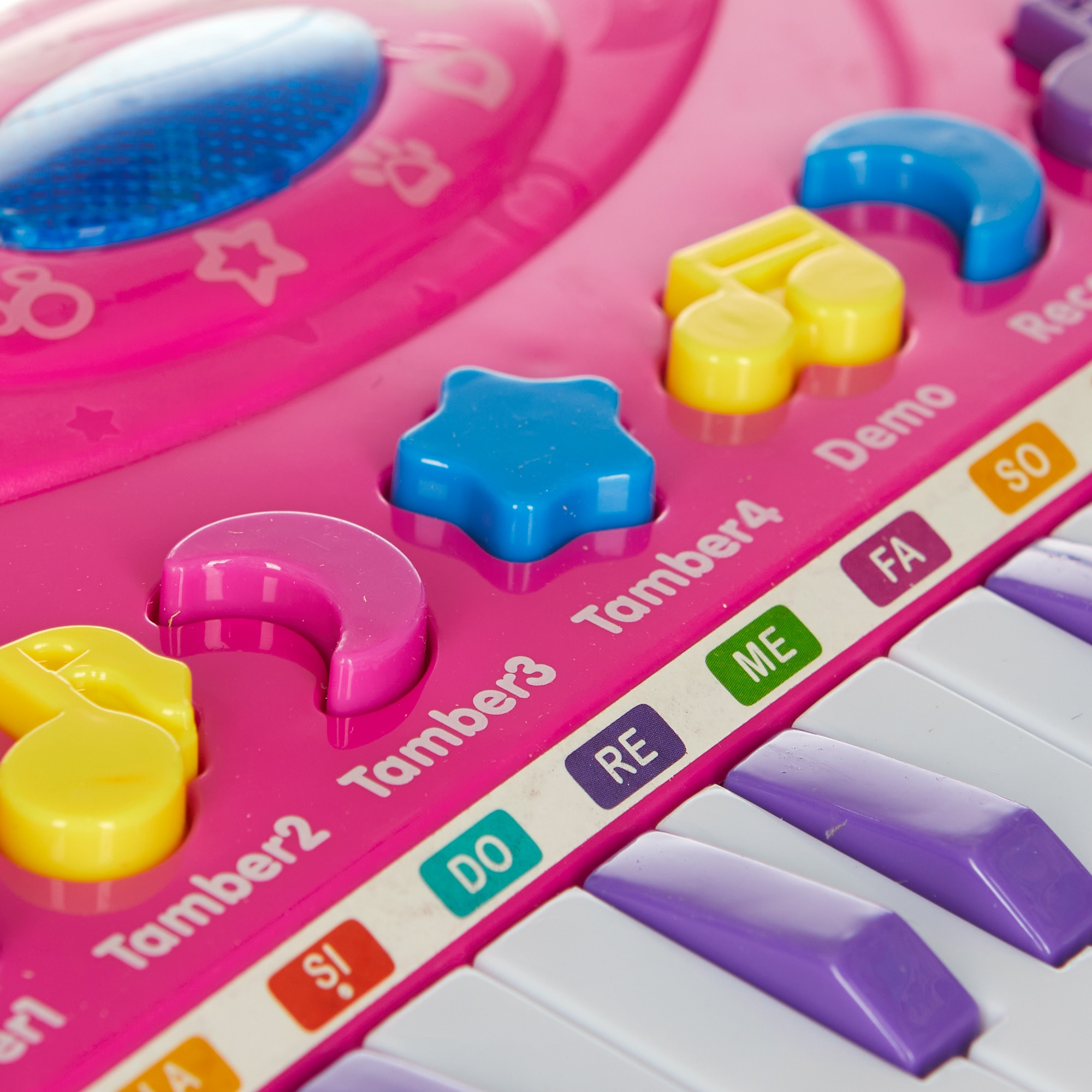 Orga Instrument muzical de jucarie pentru copii cu microfon, roz - eMAG.ro