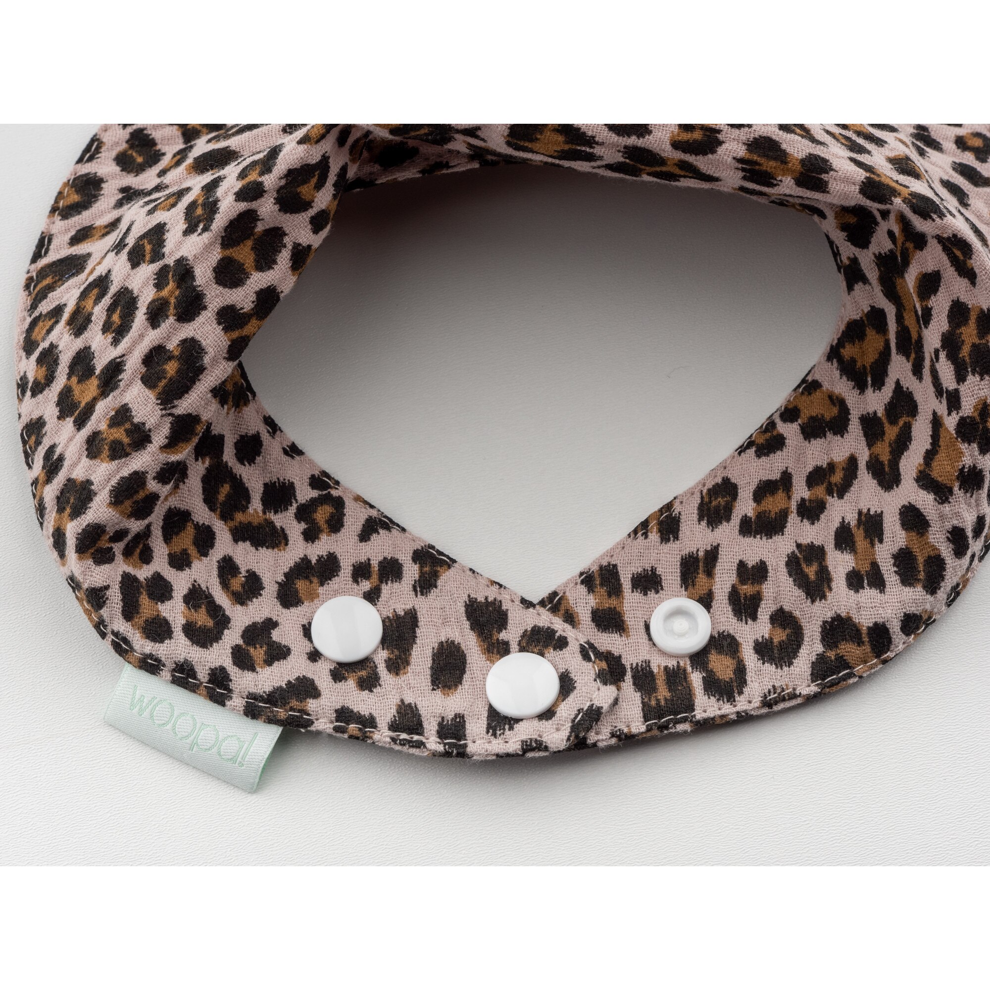 Baveta bandana din muselina din bumbac OEKO-TEX, Animal Print, Woopa ...