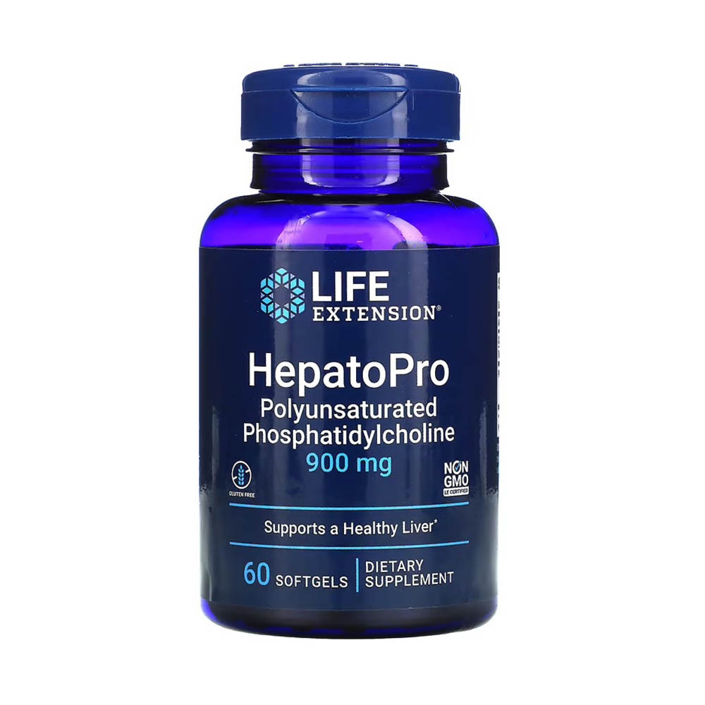 HepatoPro, (Sanatatea Ficatului) 900 mg, Life Extension, 60 softgels ...