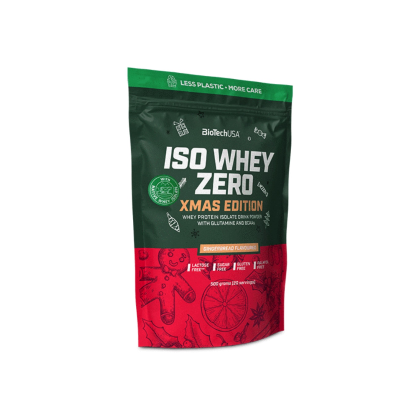 BioTech USA Iso Whey Zero Xmas Edition Protein, 500 g, mézeskalács íz ...