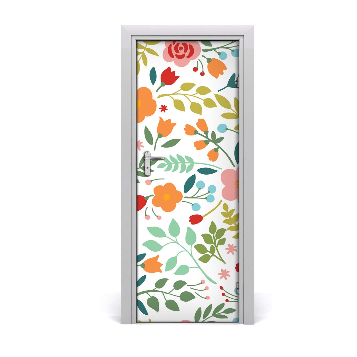 Stickere decorative, Tulup, Autocolante pentru usi, model flori ...