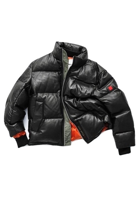 Geaca Barbati, Zara, SRPLS, de iarna, matlasata, din piele naturala ...