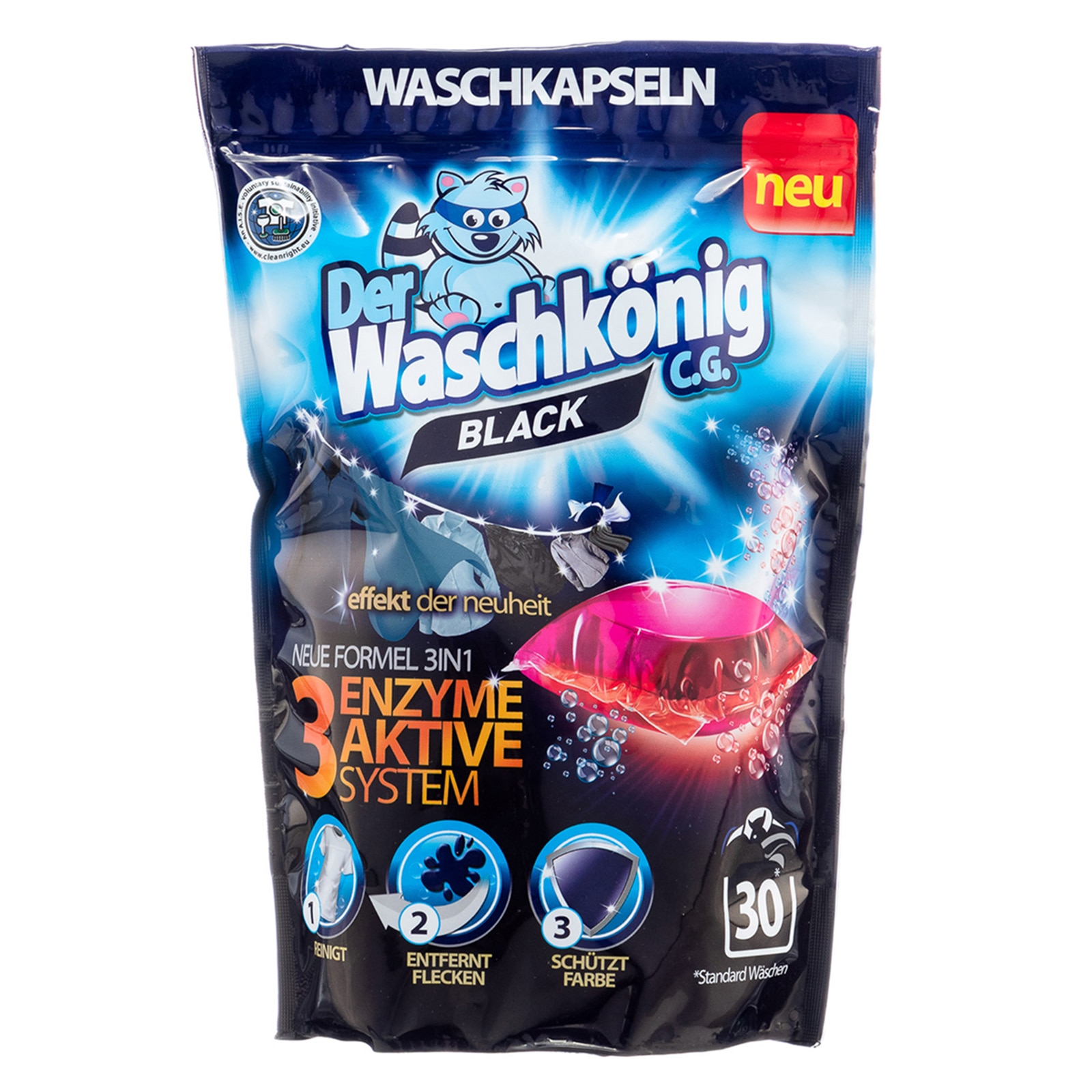 Detergent Rufe Negre Capsule Der Waschkonig Black, 30 spalari - eMAG.ro