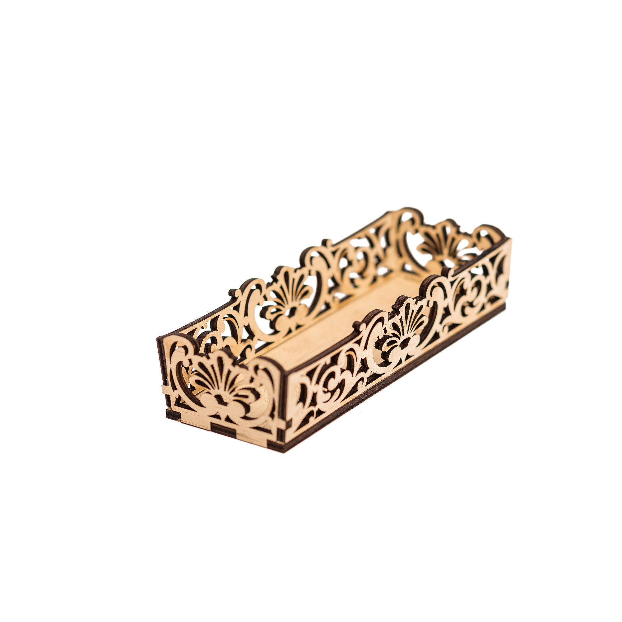 Cosulet decorativ, Lemn natur, DekoLaser, CD1047, 15x6 cm - eMAG.ro