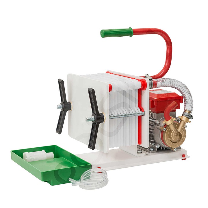 Filtru de vin 12 placi 20x20 Rover, Pompa bronz - eMAG.ro