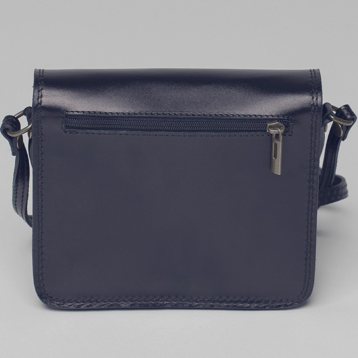 Geanta dama, Vera Pelle, cu clapeta, tip postas, piele naturala - eMAG.ro