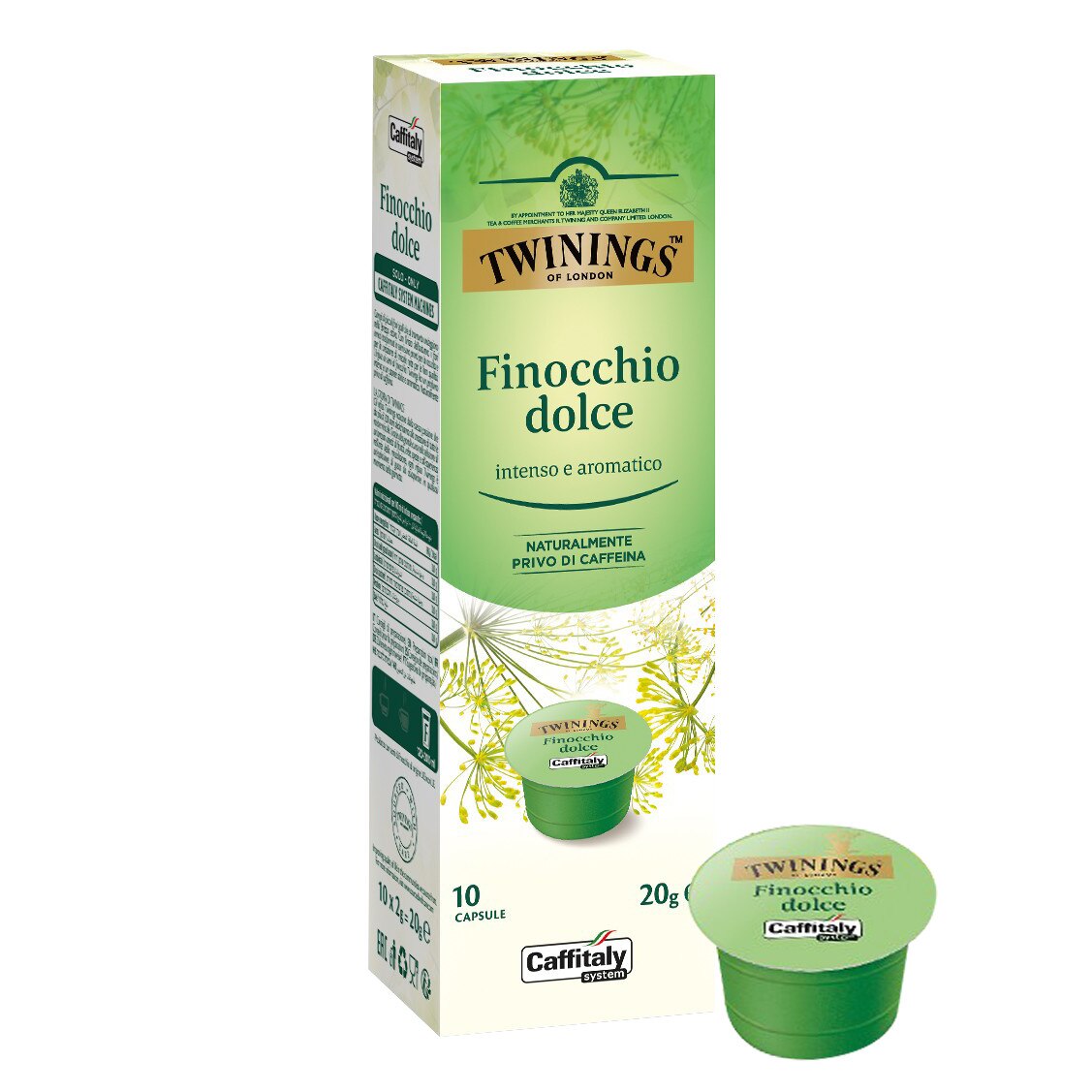 Чай Caffitaly Finocchio Dolce Infuso, Twinings, 10 капсули - eMAG.bg