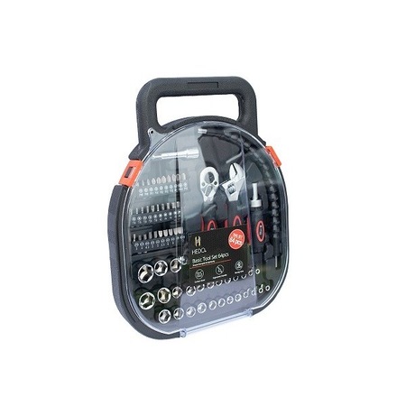 Trusa de scule HedoTools, 64 piese Argintiu - eMAG.ro