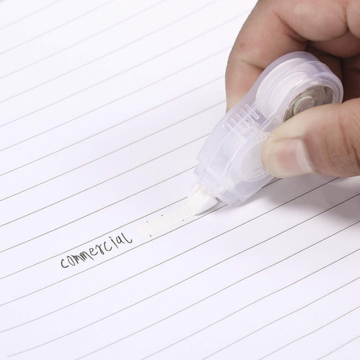 Banda Corectoare Uhu Mini, 5mm x 10 m, Alba, Blister, Lichid Corector ...