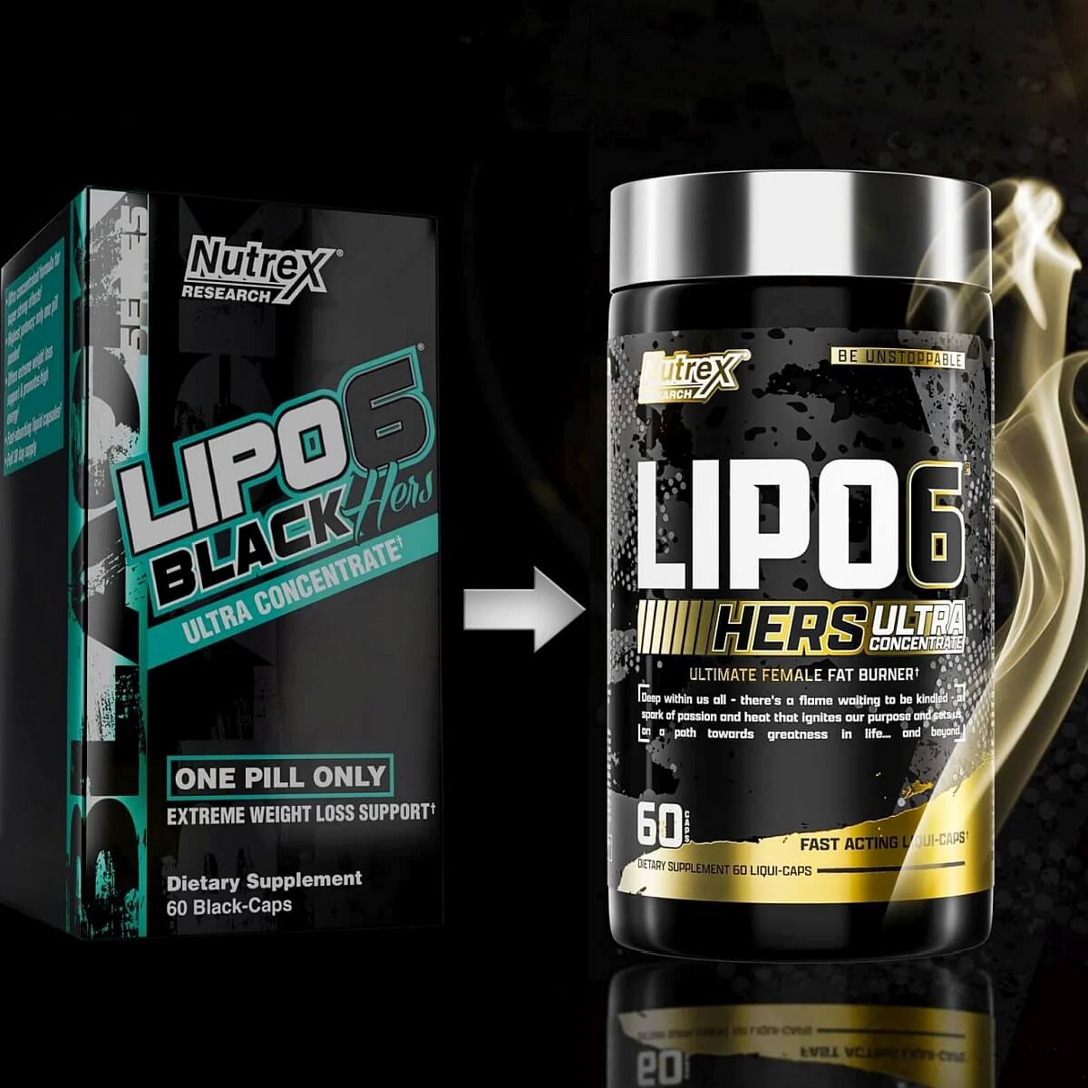 Arzator termogenic de grasimi Nutrex Lipo 6 Black Hers Ultra Concentrat ...