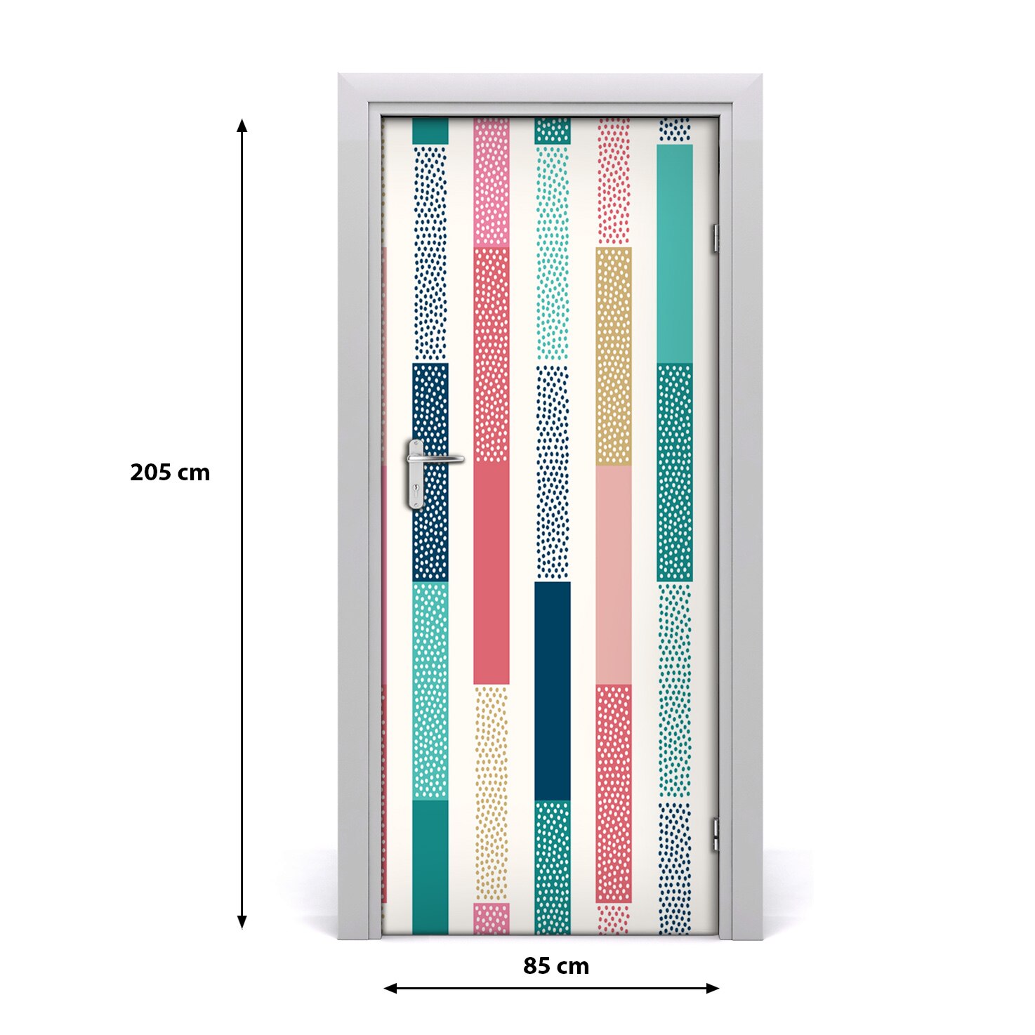 Stickere decorative, Tulup, Autocolante pentru usi, model dungi ...