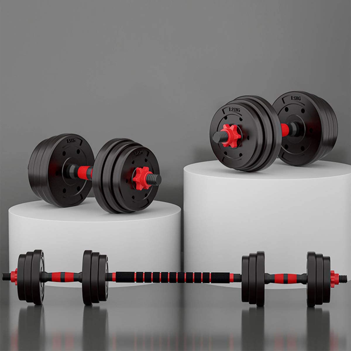 Set Haltera si Gantere, Klept, Reglabile, 30 kg - eMAG.ro