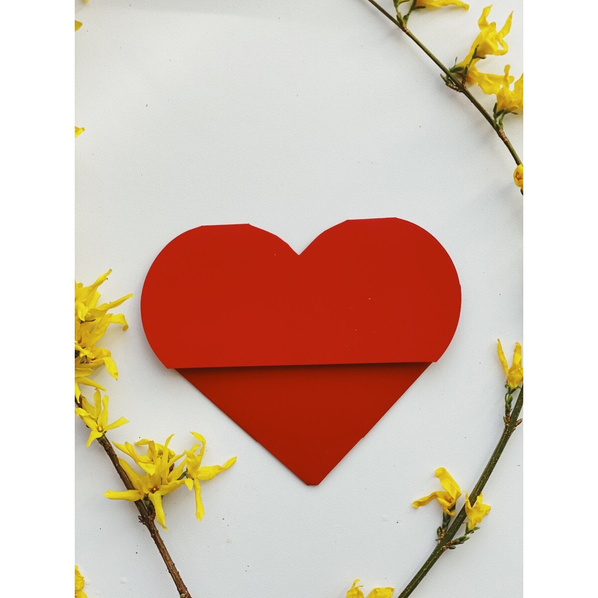 Scrisoare in forma de inima culoare Rosie, Esti perfecta pentru mine ...