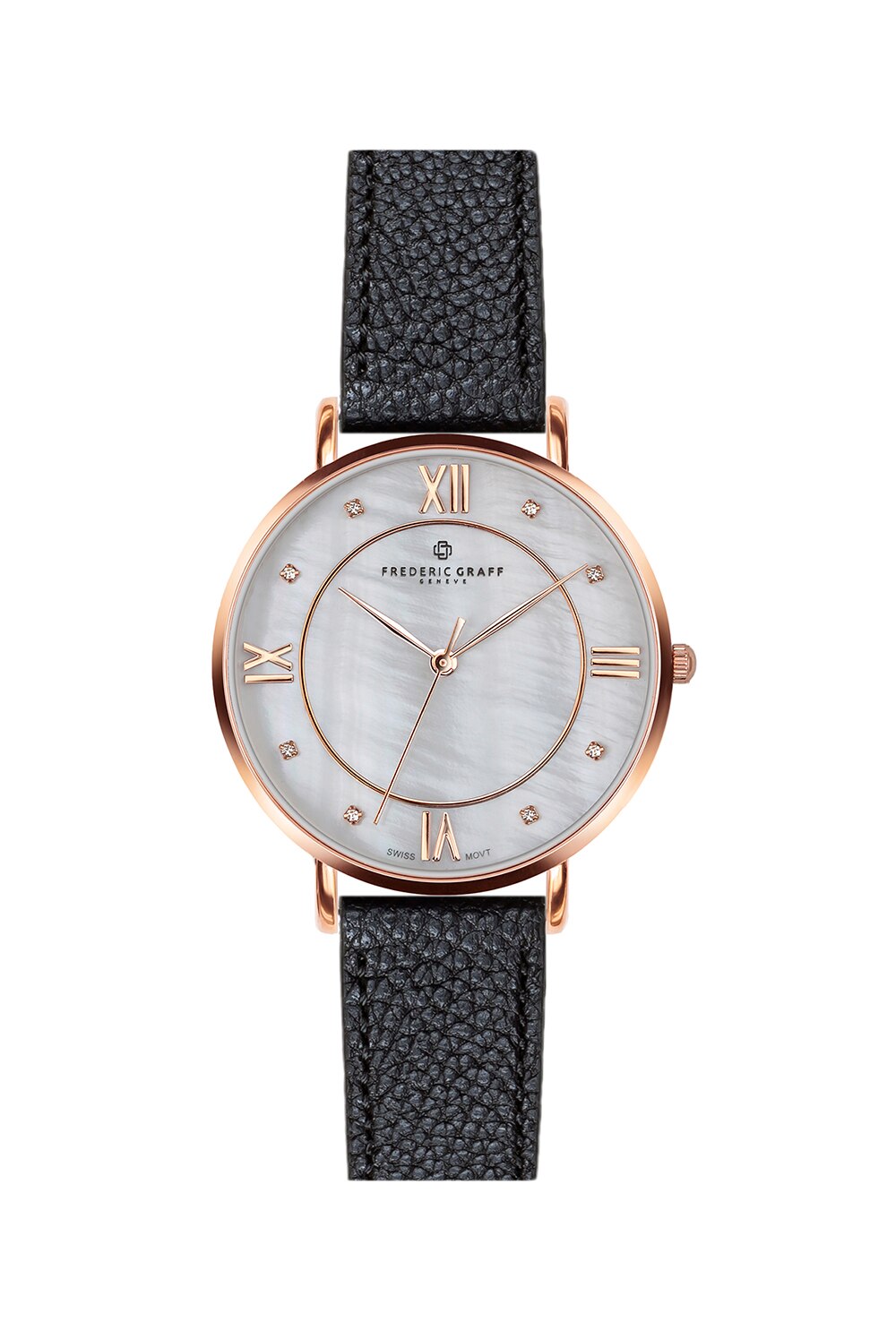 Frederic Graff, Часовник със седефен циферблат, Розе, тъмносив ...