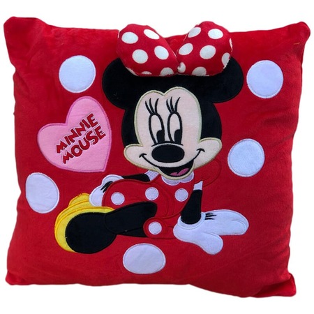 Perna din plus pentru copii, Minnie Mouse, 35 x 35 cm, Rosu - eMAG.ro
