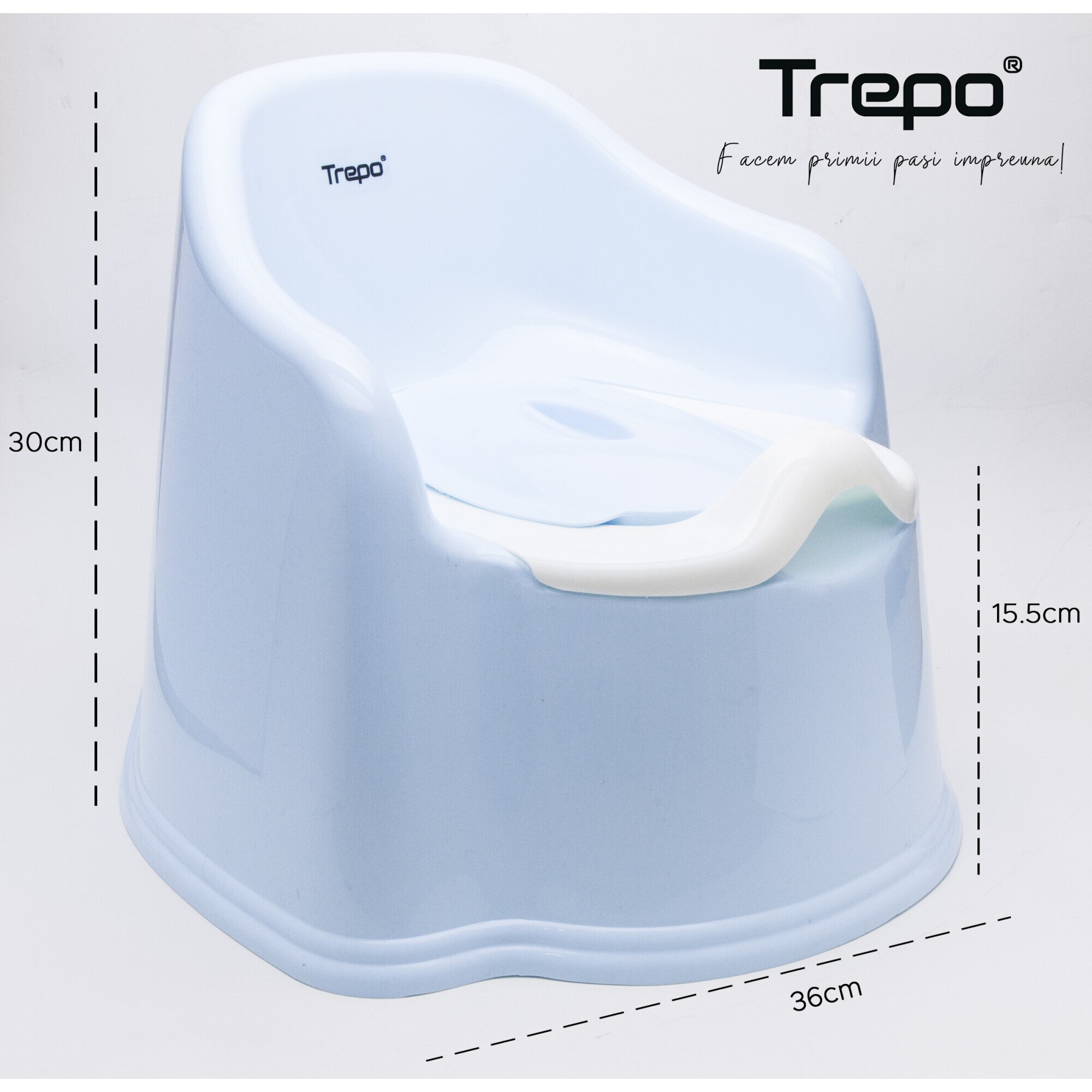 Trepo® High Back Pot, gyerekeknek és babáknak, kék - eMAG.hu