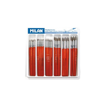 Set 120 Pensule Seria 101 Milan pe Display, Dimensiuni Diferite - eMAG.ro