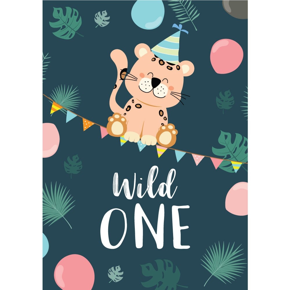 Tablou pentru camera copiI cu tematica animata leopard, canvas, 25 x 35 ...