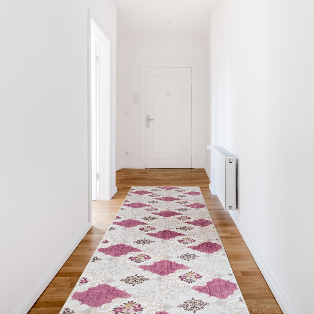 Covor tip traversa Nova 106, 80x250 cm, poliester 100%, inaltime plus 6 ...