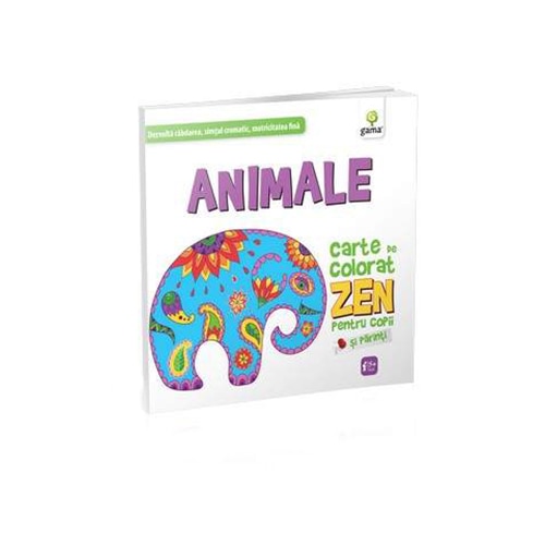 Animale. Carte de colorat Zen pentru copii si parinti - eMAG.ro
