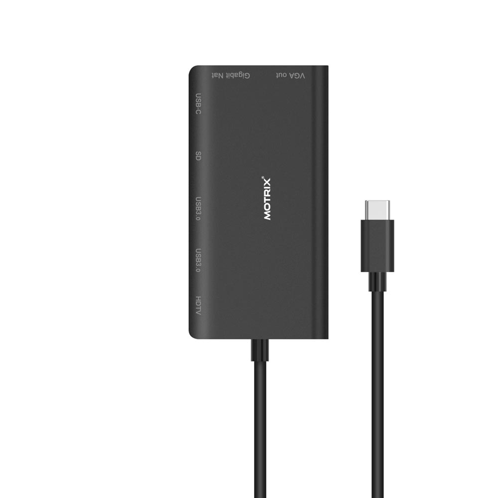 Hub adaptor Motrix® USB Type-C la 1xHDMI, 2xUSB 3.0, 1xPower Delivery ...